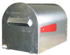 Round Rural – Galvanised – Wooden, Metal, Rural Mailboxes & Letterboxes ...